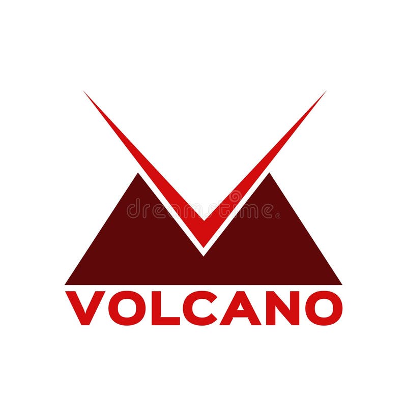 Volcano Icon . Vector stock illustration. Illustration of rock - 133915065