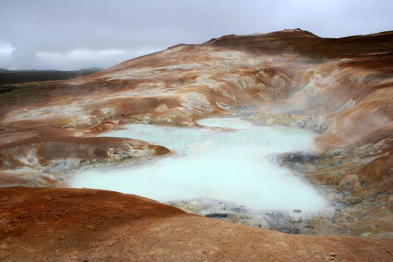 Volcano Krafla stock image. Image of geologic, iceland - 11584163