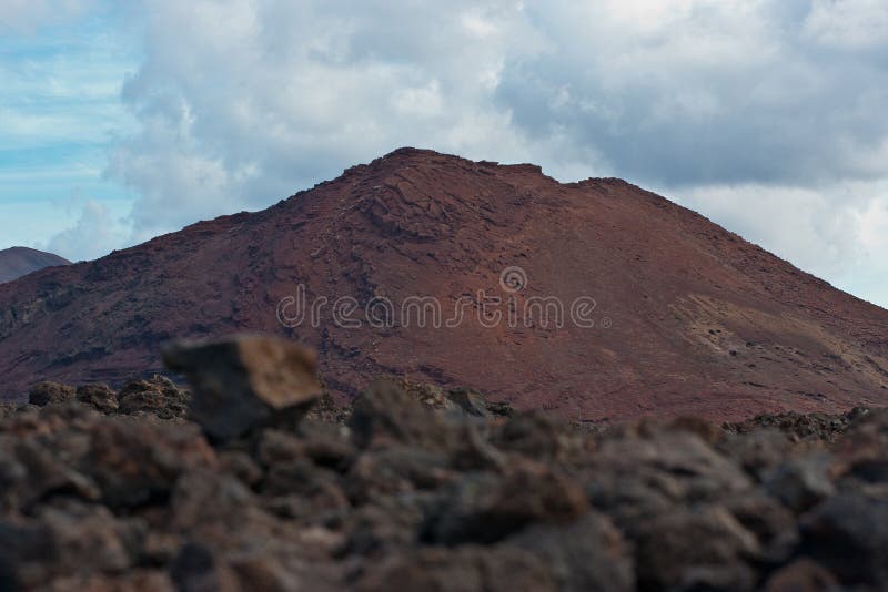 Volcano on Lanzarote stock image. Image of lord, park - 26125313