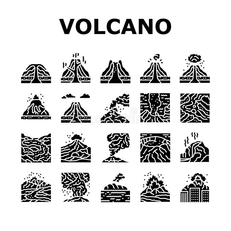 Volcano Lava Eruption Vector Seamless Pattern Stock Vector ... Volcano Lava Eruption Vector Seamless Pattern Stock Vector ...