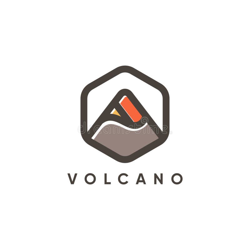 Volcano Logo Design Vector with Modern Creative Style Stock Vector ...