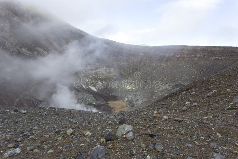 The Volcano Lokon Crater at Manado Stock Photo - Image of lokon ...