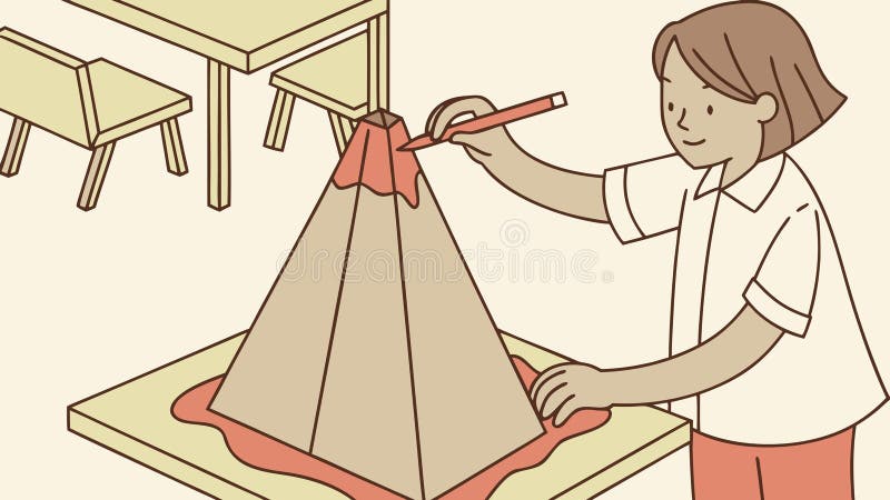 Volcano Model Eruption Vector Art Stock Illustrations – 17 Volcano ...