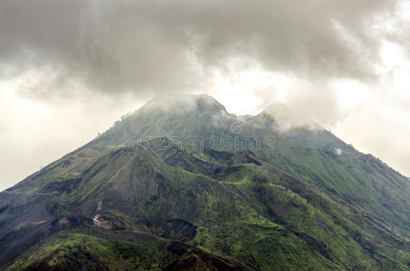 Volcano Mount View from Kintamani, Bali, Indonesia Stock Photo - Image ...