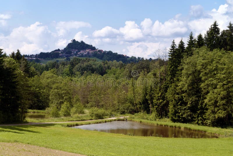 Volcano Parkstein in Germany Stock Image - Image of rock, basalt: 41680707