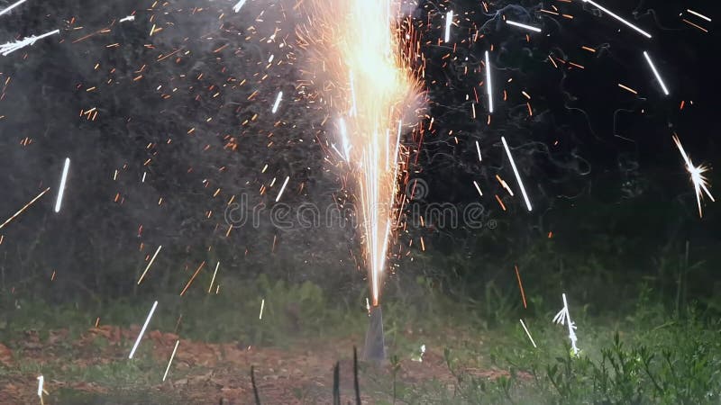 Volcano Pyrotechnics Firework Stock Video - Video of burning, gases ...