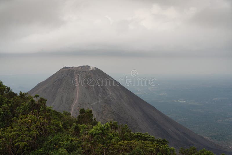 Volcano Santa Ana Crater Lake in El Salvador Stock Photo - Image of ...