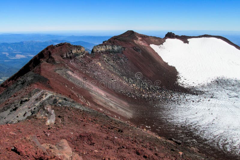 Volcano Slopes Covered with Ash Stock Image - Image of crater ...