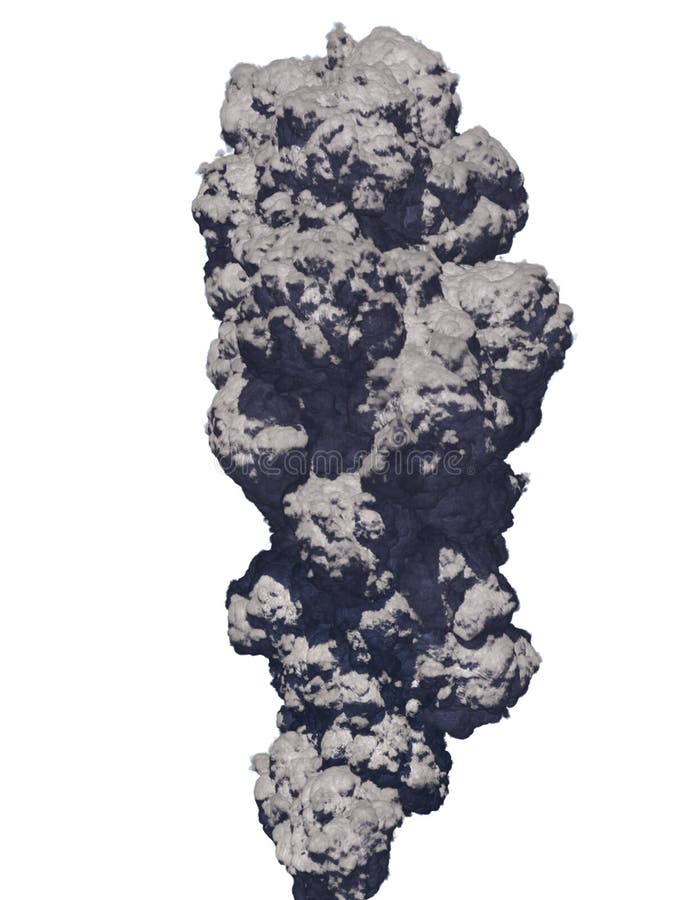 Volcano Lava without Smoke on the Isolatedbackground. 3d Illustration ...