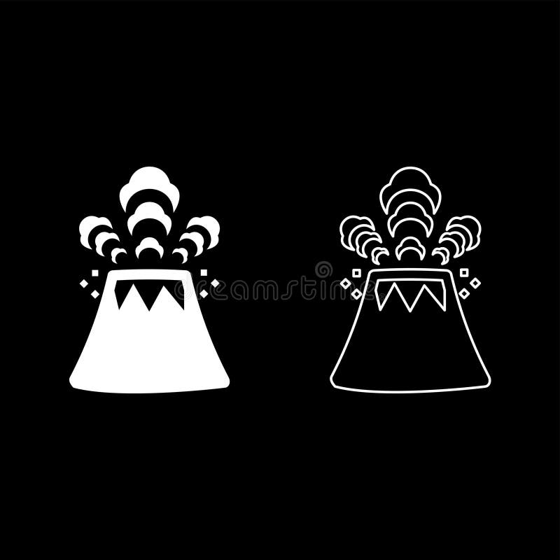 Volcano Erupting Outline Stock Illustrations – 527 Volcano Erupting ...