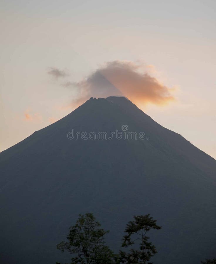 Volcano During Sunset Picture. Image: 109914479
