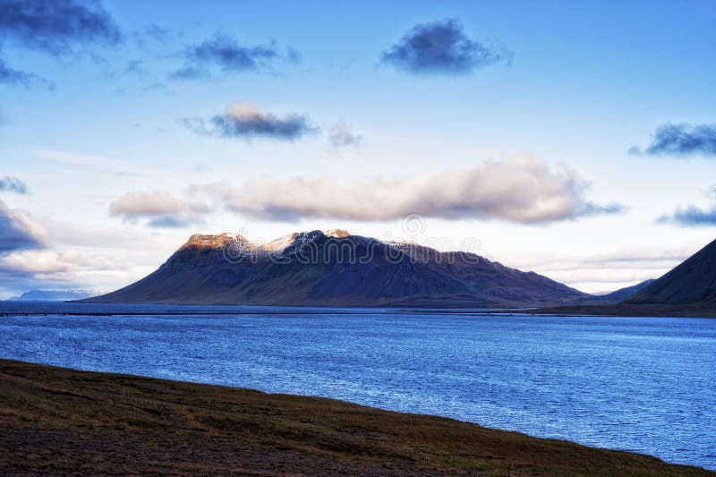 Volcano in sunset stock photo. Image of grundarfjordur - 21754114