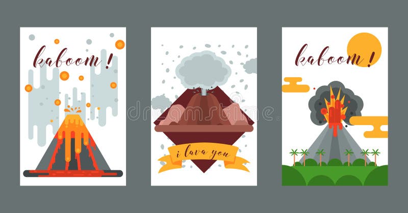 Volcano Vector Eruption Volcanism Explosion Convulsion of Nature ...