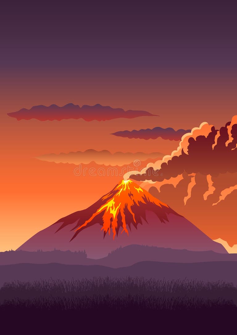 Erupting Cartoon Volcano Stock Illustrations – 3,459 Erupting Cartoon ...