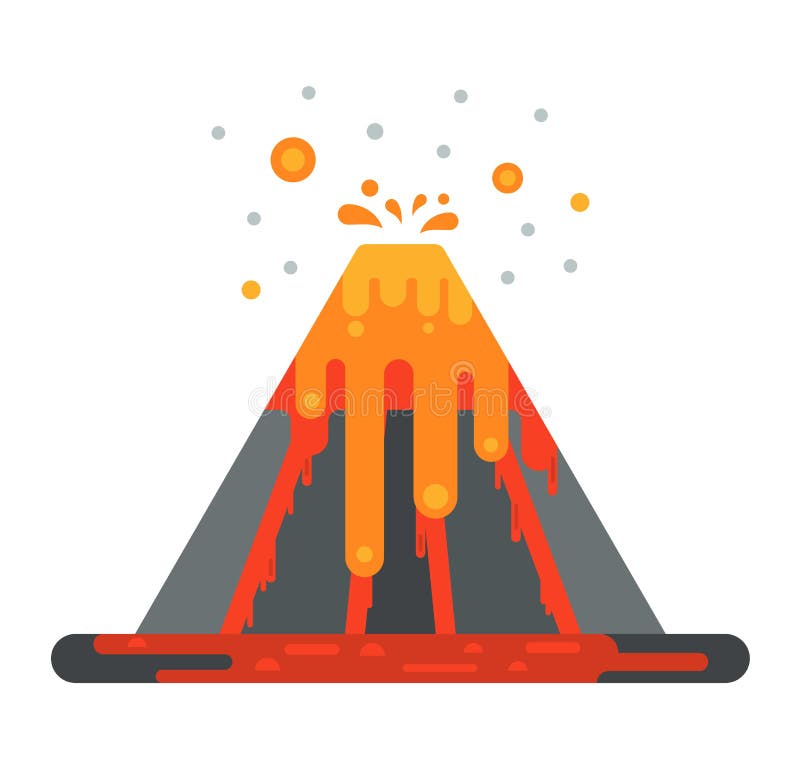 Volcano Vector Illustration. Stock Vector - Illustration of active ... Volcano Vector Illustration. Stock Vector - Illustration of active ...