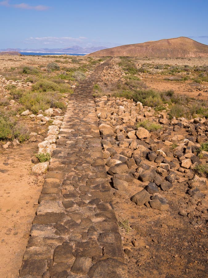 Volcano Walking Path, Canary Islands Stock Photo - Image of stone ...
