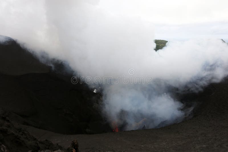Volcano Yasur Eruption stock photo. Image of lava, natural - 43553270
