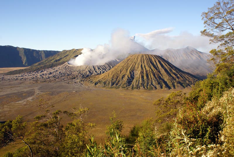 Volcanos in caldera stock image. Image of action, peak - 6432527