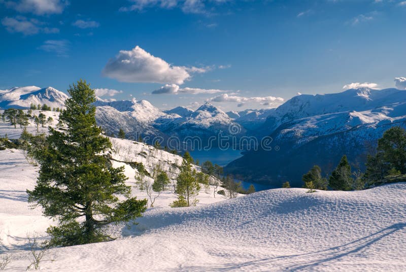 Volda stock image. Image of picturesque, snowy, scenic - 49475457