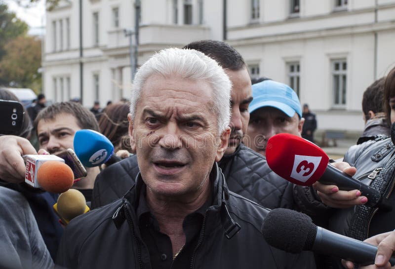 Volen Siderov immagine stock editoriale. Immagine di protesta - 62049644