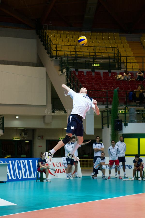 Voleo fotografía editorial. Imagen de sano, campeonato - 27887517
