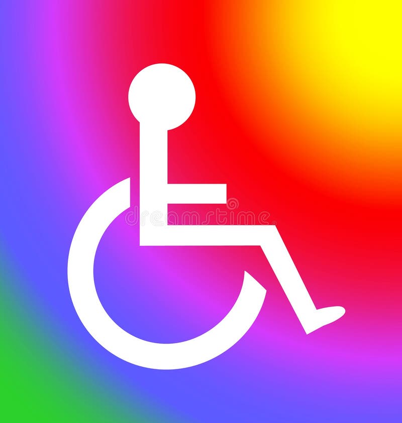 Gehandicapt symbool stock illustratie. Illustration of stoel - 36201381