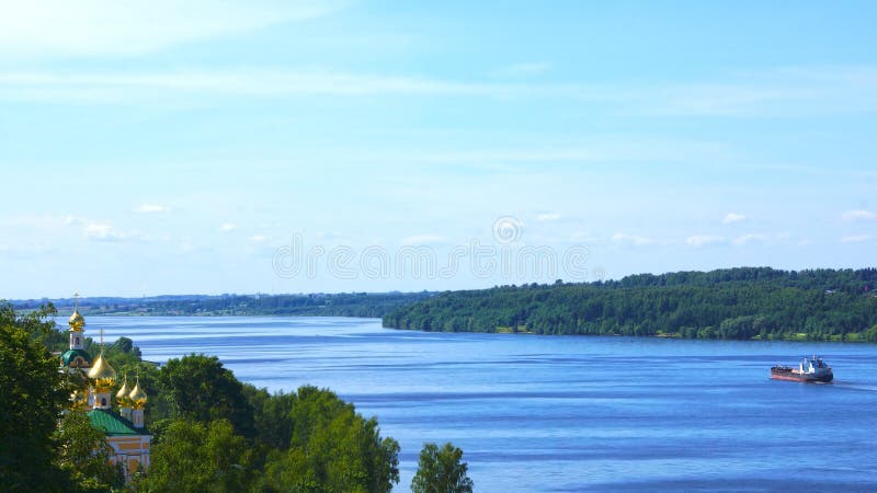 Volga River, Russia stock image. Image of engine, russian - 36192739