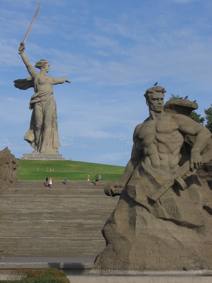 The Motherland Monument, Volgograd, Russia. `Heroes Fight To the Death ...