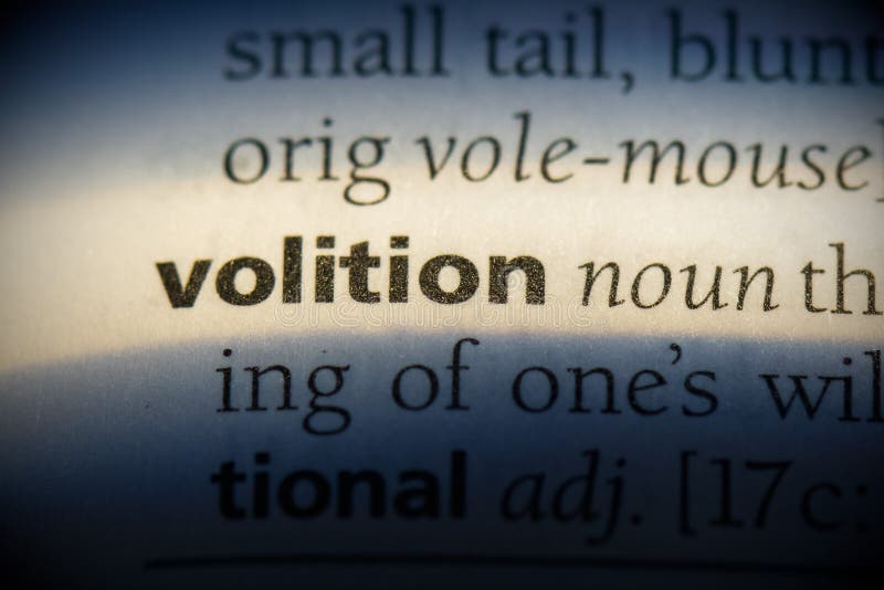 Volition stock photo. Image of macro, concept, page - 161576796