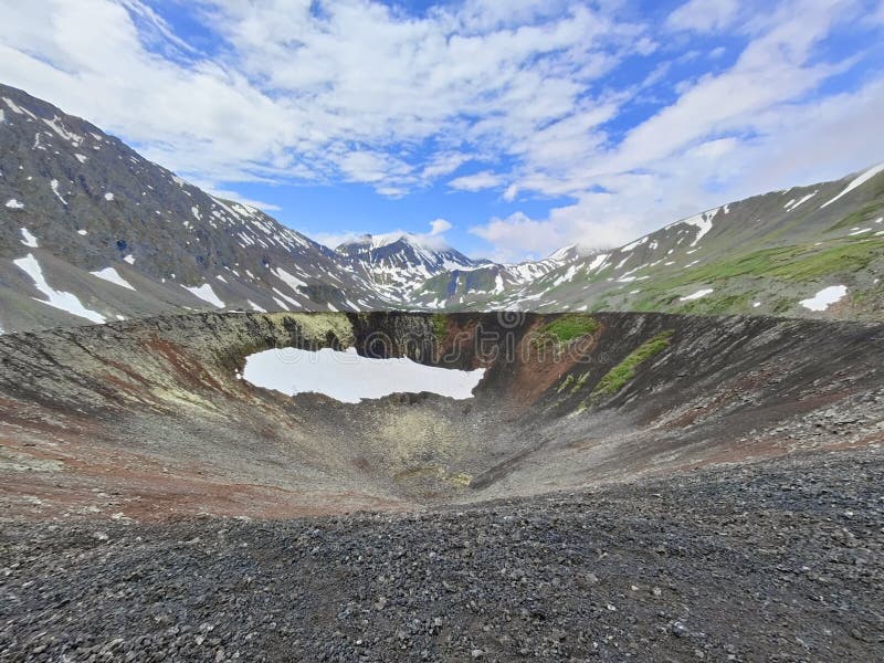 Volkano in the Mountains Russia Stock Photo - Image of volkano, fell ...