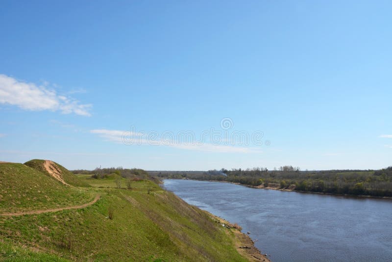 Volkhov river stock photo. Image of culture, aerial, scene - 55296324