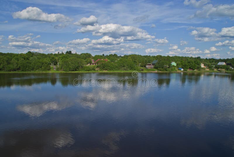 Volkhov river stock image. Image of panoramic, color - 56461773