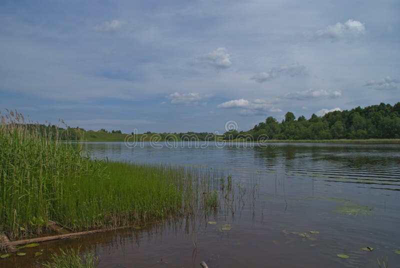 Volkhov river stock image. Image of panoramic, nature - 55660227