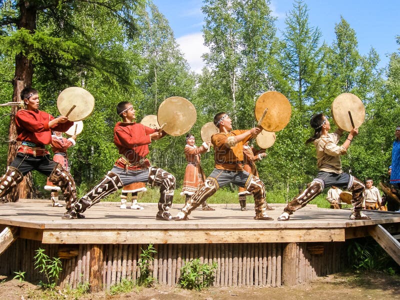 Kleurrijke Traditionele Hmong-etnische Inheemse Stof Op Een Markt in ...