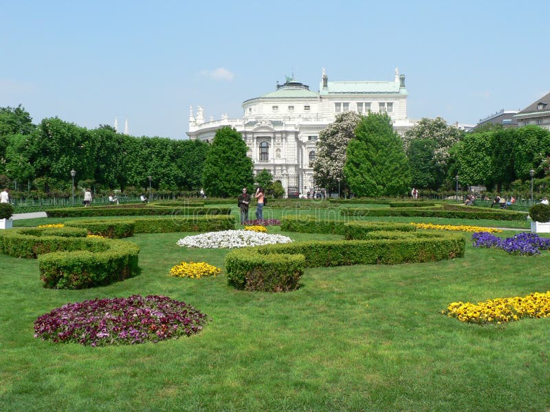 Volksgarten Wien stockfoto. Bild von wien, garten, auslegung - 2110276