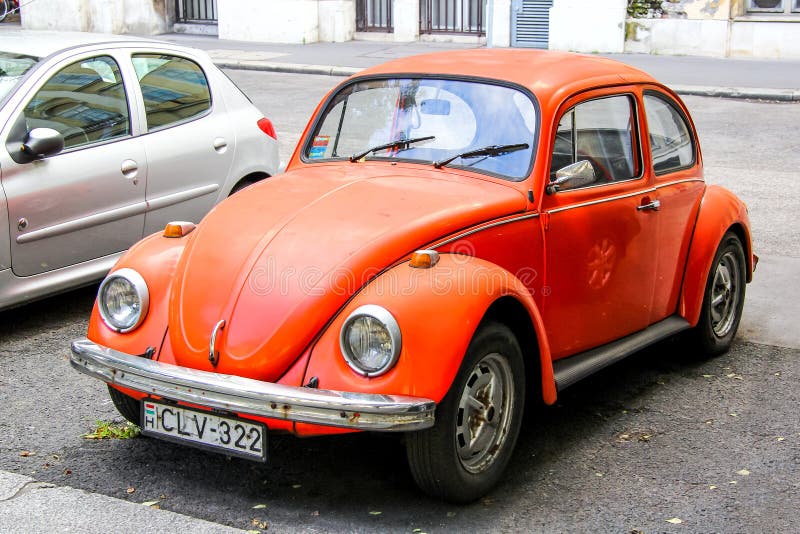 Volkswagen Beetle imagen de archivo editorial. Imagen de rojo - 91957634