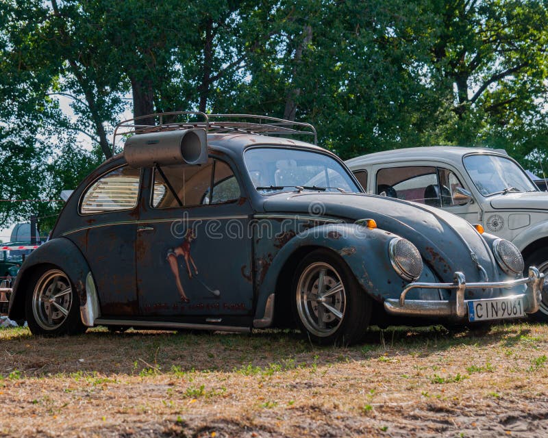 Volkswagen Beetle Car on the Grass. Editorial Stock Photo - Image of ...