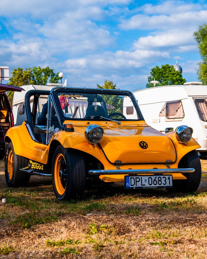 Volkswagen Beetle Car on the Grass. Editorial Stock Image - Image of ...