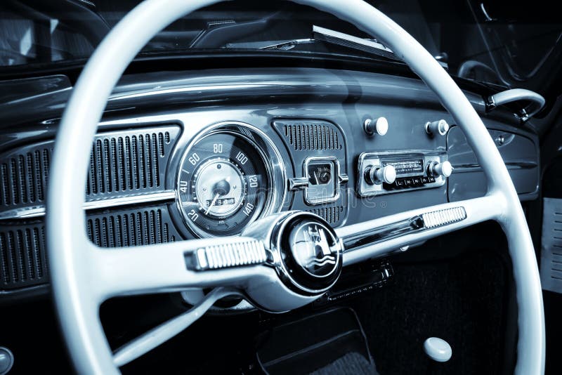 Volkswagen Beetle Dashboard Editorial Photography - Image of close ...