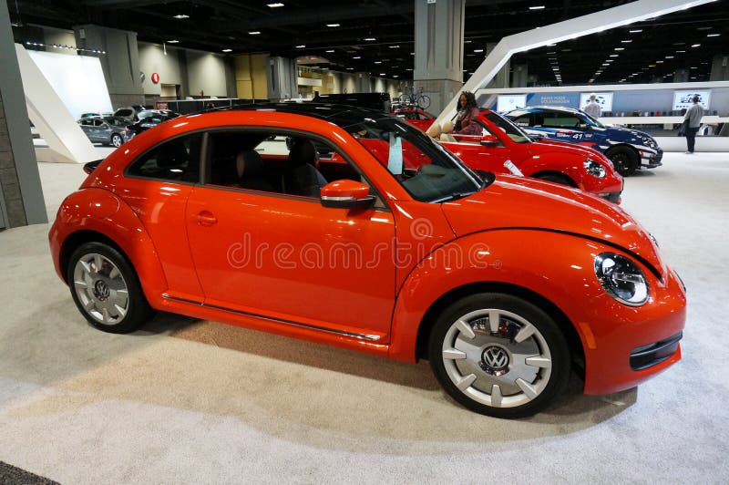 Volkswagen Beetle rouge photo éditorial. Image du coléoptère - 66110931