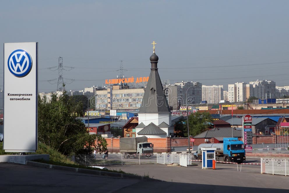 Volkswagen and church editorial photography. Image of complex - 23430977