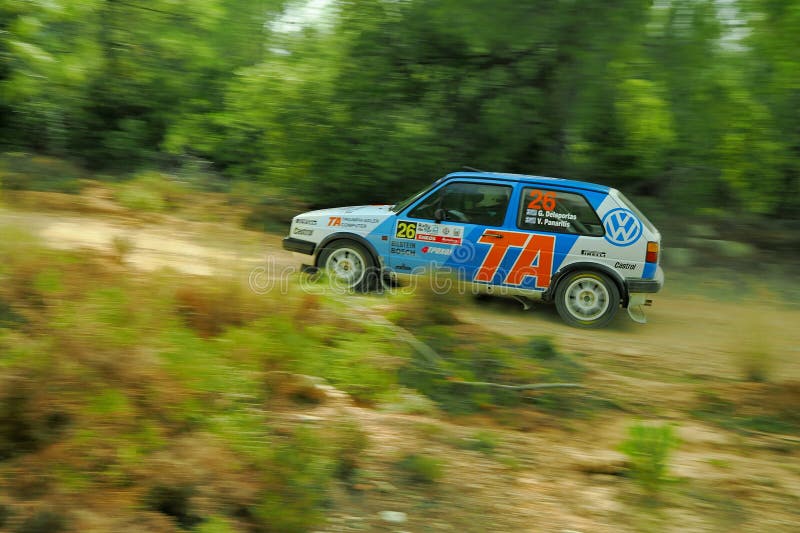 VOLKSWAGEN GOLF MkII - Rallying in Greece Editorial Image - Image of ...