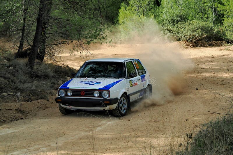 VOLKSWAGEN GOLF MkII - Rallying in Greece Editorial Photo - Image of ...
