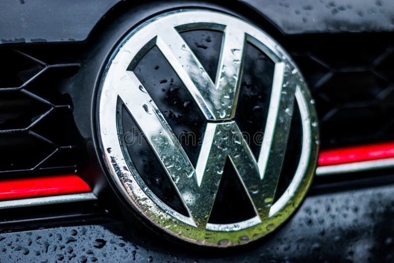 Volkswagen emblem GTI stock image. Image of silesia, emblem - 5389609