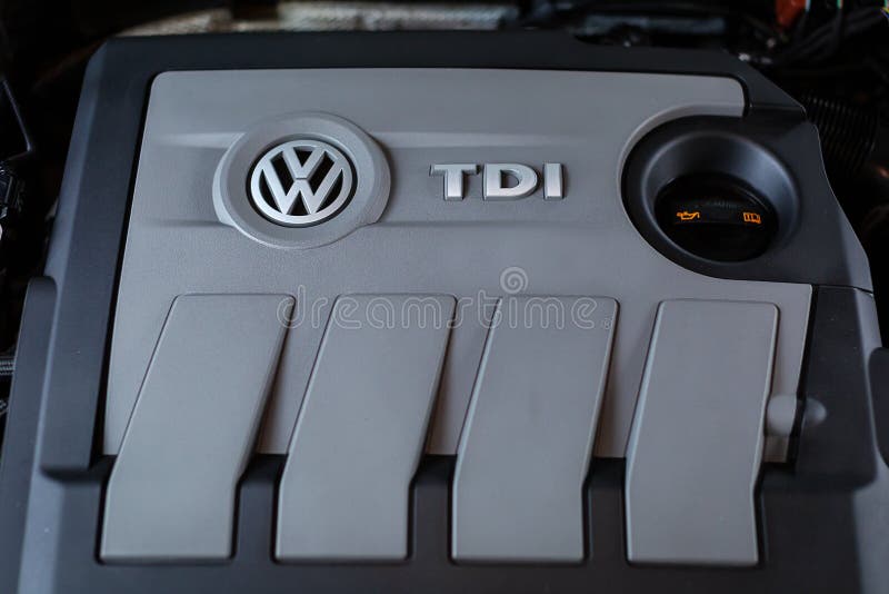 Volkswagen Passat B7 Tdi Diesel Engine Editorial Stock Image - Image of ...