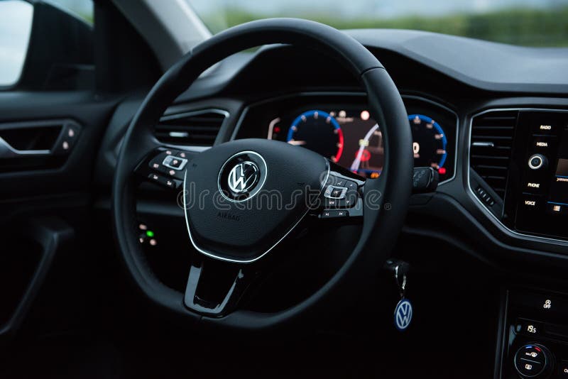 Volkswagen-troc Innendetails Mit Lenkrad Redaktionelles Bild - Bild von ...