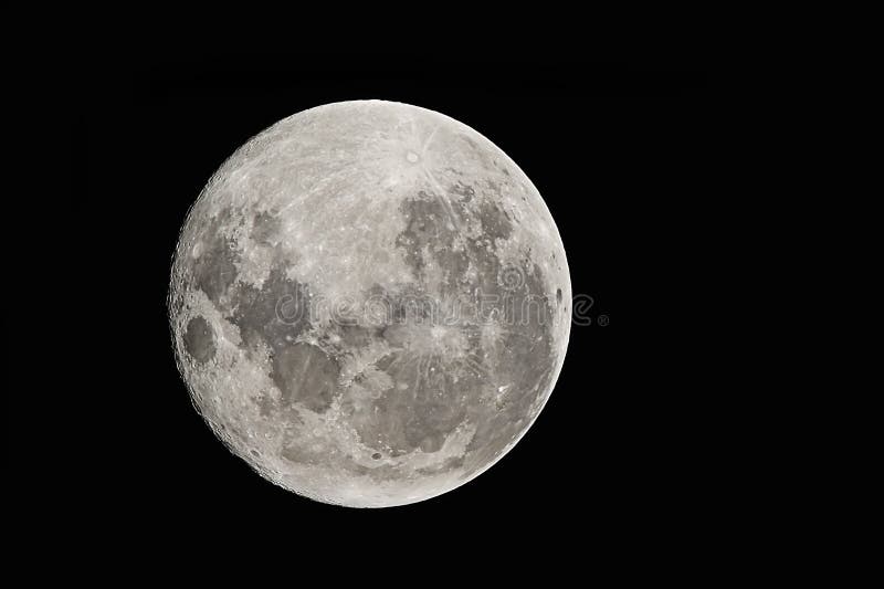 Volle maan stock afbeelding. Image of maan, hemel, sluit - 102375901