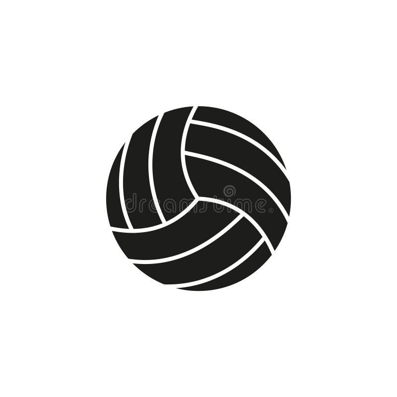 Volley Ball Icon Vector Sign and Symbol Isolated on White Background ...