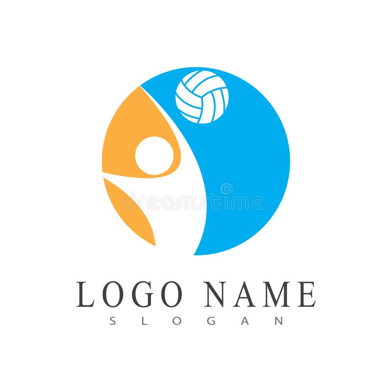 Volley Ball Logo Vector and Symbol Design Template Stock Vector ...