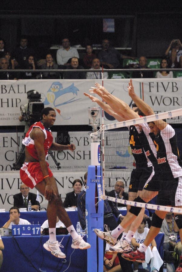 Volley Game. Ofensive Action Editorial Photo - Image of point, audience ...